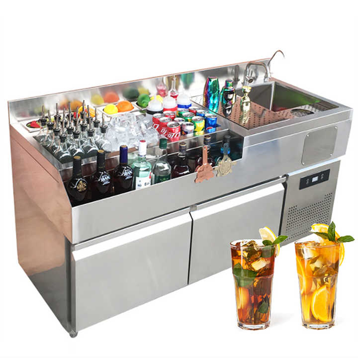 Stainless Steel Portable Bar - Customizable Bartender Station