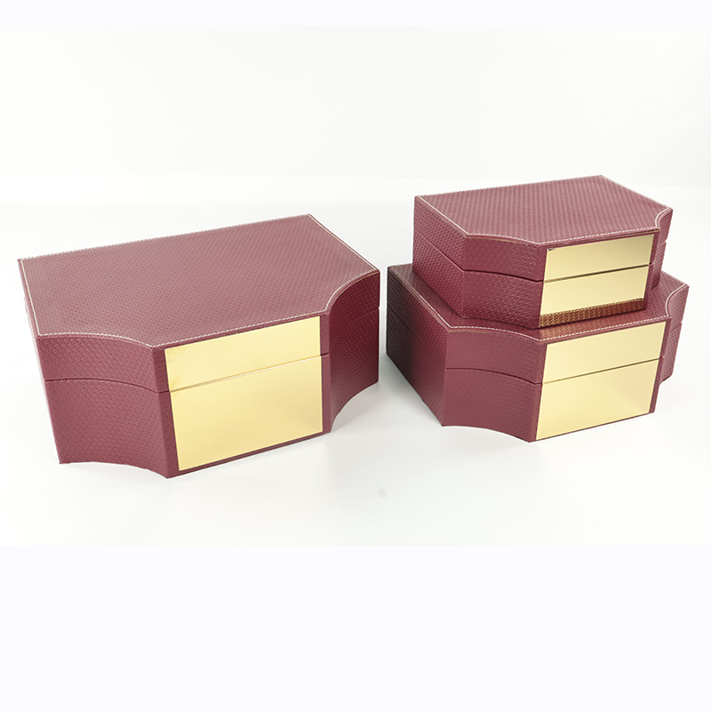 New Arrived Premium Pu Luxury Leather Wood Storage Gift Box Packaging ...