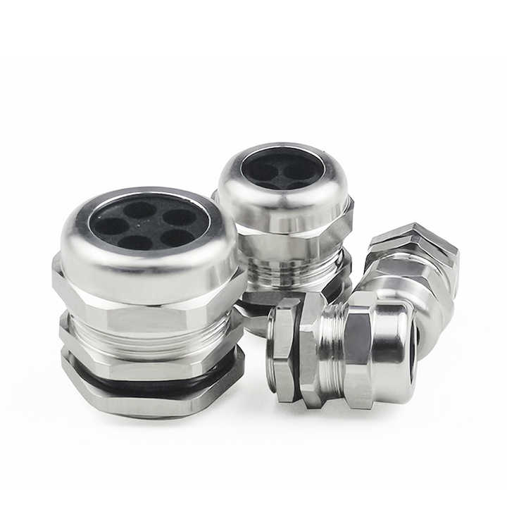 2 Core Hole Cable Gland pg Stainless Steel Porous Gland multiple cable ...