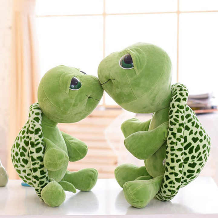 Custom cute creative big eyes lying turtle doll children company pillow ...