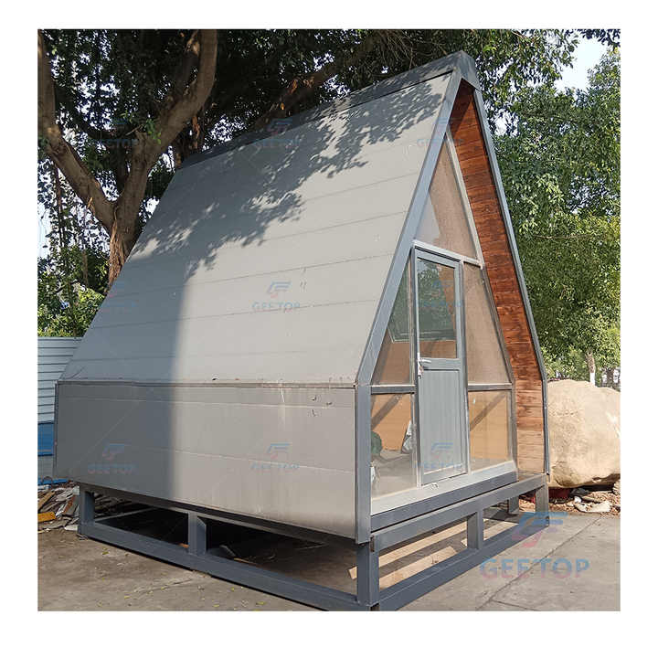 Prefabricated A Frame Mobile Villa - Steel Structure Luxury