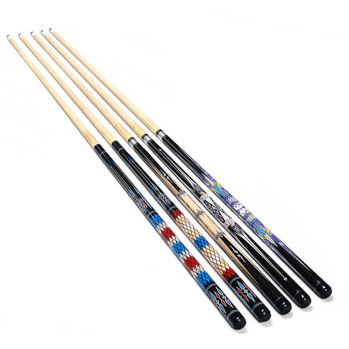 1/2-PC Maple Wood Billiard Pool Game Training Club House Cue Stick
