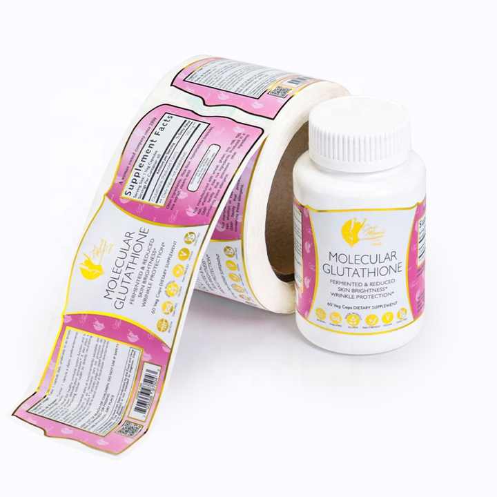 Custom Logo Label Print -Cheap Product Roll Waterproof Vinyl Sticker