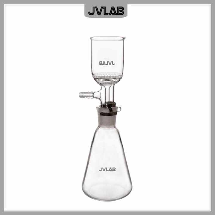 Corong Filter kaca, Buchner corong Lab kaca dengan lubang kaca kaliber ...