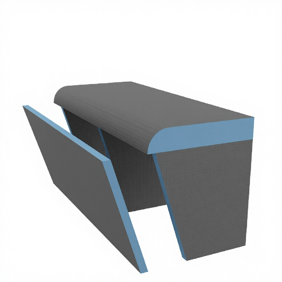 LUX Modern XPS Board Core (Polystyrene) Shower Bench Fiberglass Mesh ...