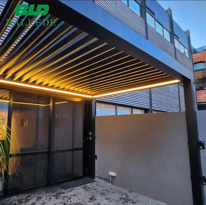 Waterproof Aluminum Outdoor Pergola with Remote Control