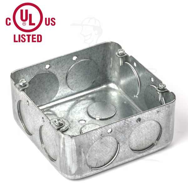 4x4" Square Electrical Conduit Knockout Steel Box - PST