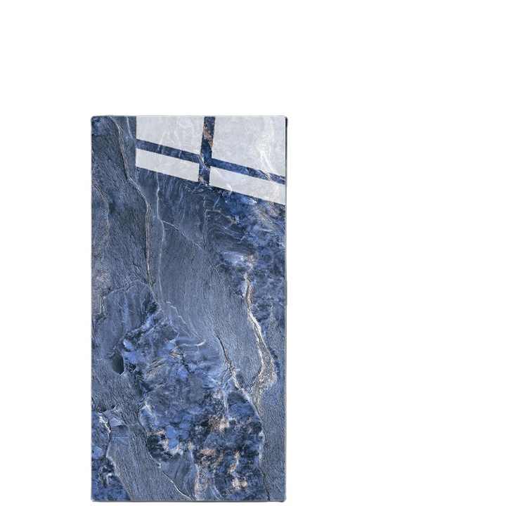 Luxury Stone Design Wall Panel High Glossy Blue Marble Natural Stone ...