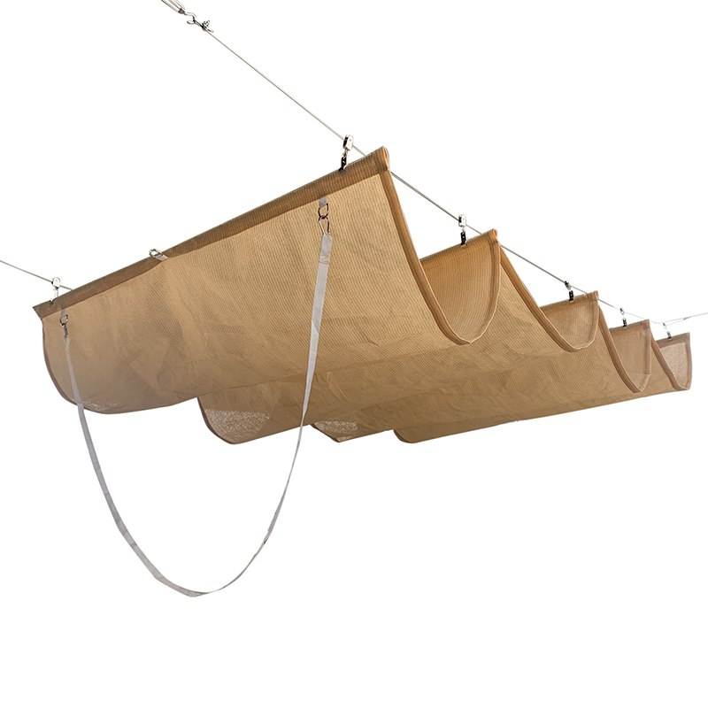 Waterproof Telescopic Shading Sail Outdoor Pergola Retractable Wave Sun ...