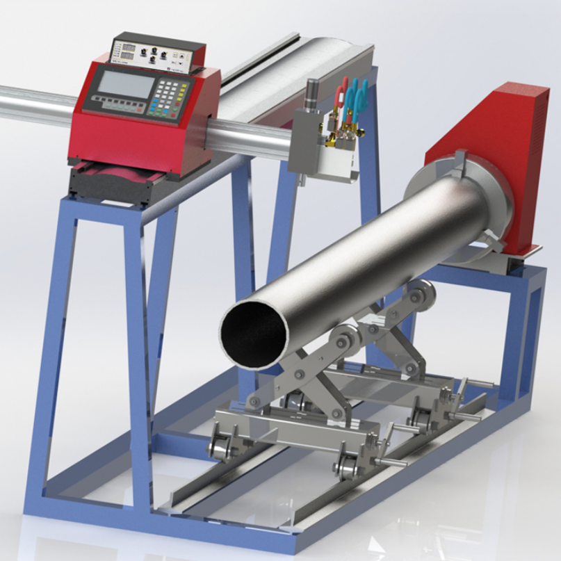 High precision 1630 CNC plasma pipe cutting machine for metal pipe ...