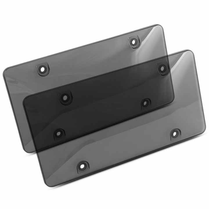 Universal Transparent Plastic Number Plate Cover for Car