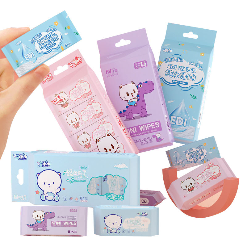 Multi-purpose Wipes Small Packed 64Pcs Mini Wipes Non-woven Cleaning ...