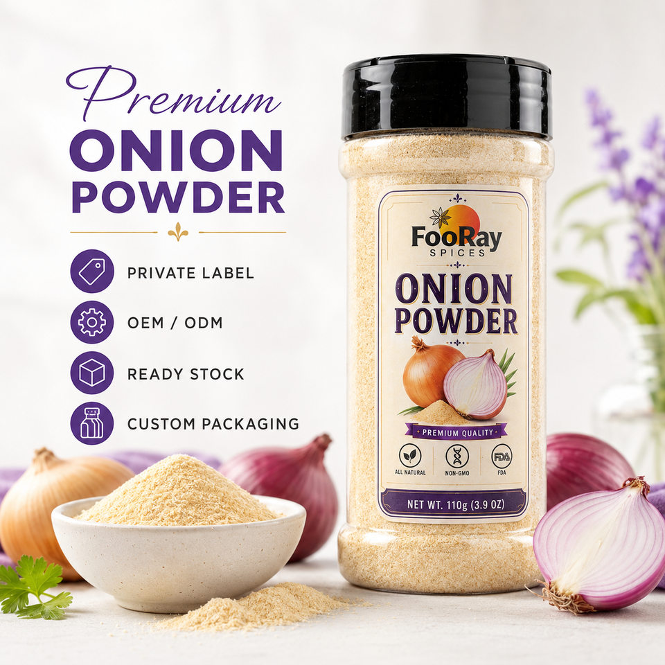 Private Label Onion Powder Seasoning Spice for Cooking Custom Packaging ...