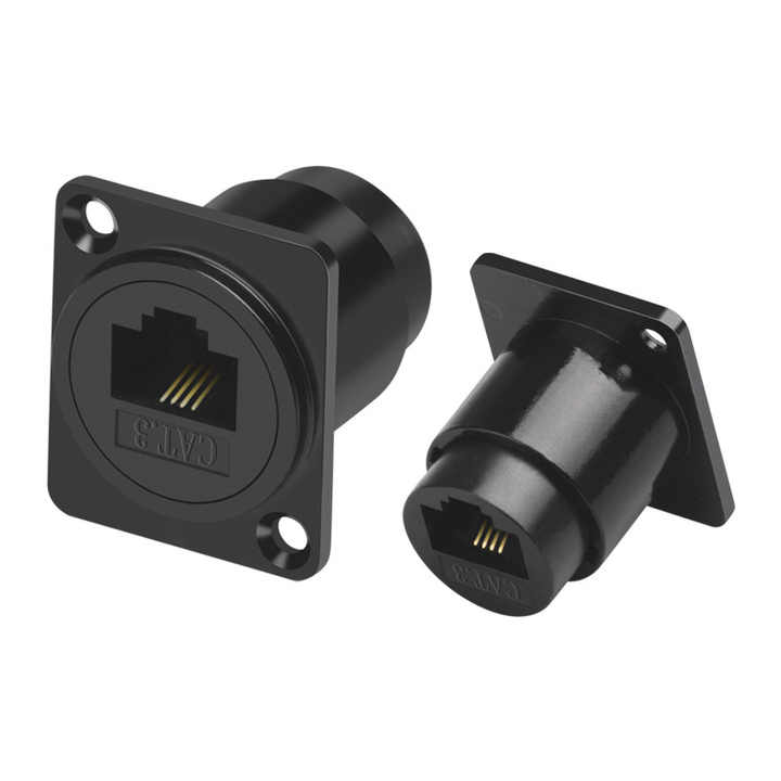 D-type RJ11 Keystone Jack Cat3 4p4c zinc alloy metal RJ11 connector ...