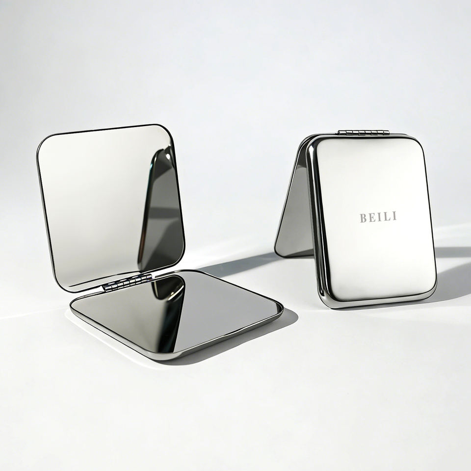 Factory Direct High Quality 304 Stainless Steel Portable Makeup Mirror ...