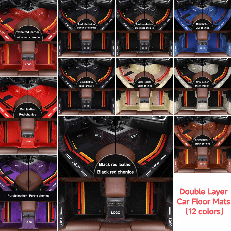 Muchkey Automotive Interior Car Foot Mats - 5D Luxury Leather