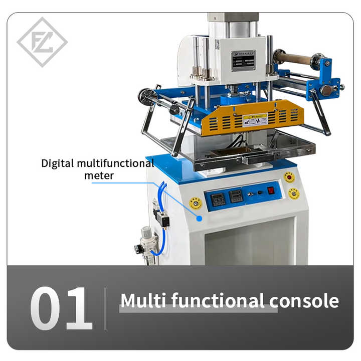 Factory Semi-Automatic Hydraulic Oil Driver Textile Leather Logo/Label ...