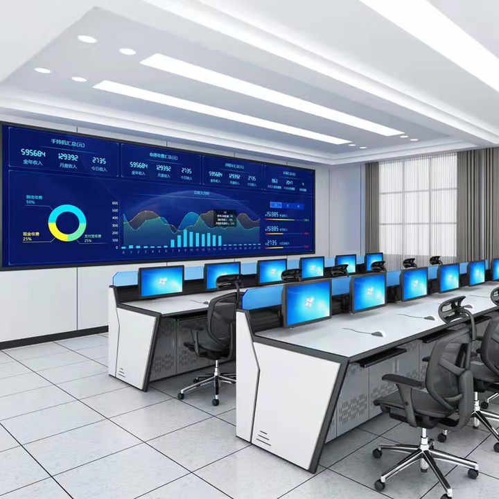 LED Command Center Monitoring Console Desk Operations Table Workstation ...