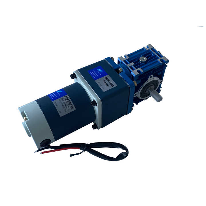 12v 24v DC Motor with Worm Gear Box - High Torque & Low Speed
