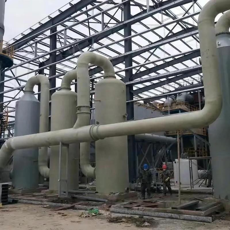 FRP Scrubber for Complex Gas, High Efficiency Demister, Low Pressure ...