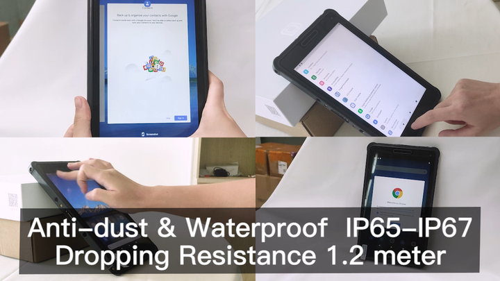 8 Inch Rugged Windows Tablet PC with 1D/2D Barcode Scanner