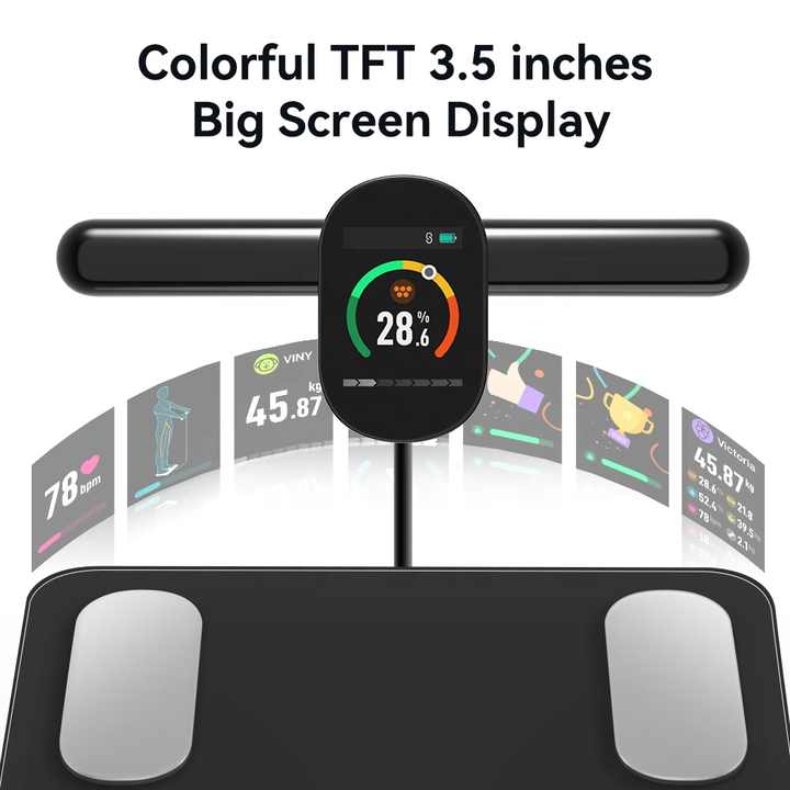Welland 8 Electrodes Digital Smart BMI Scale - 180kg Capacity