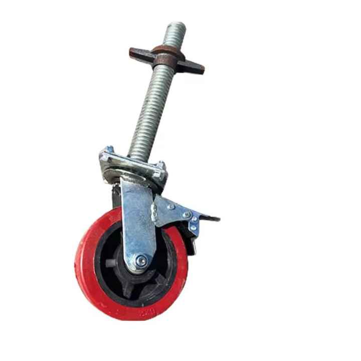 Heavy Duty Adjustable Rolling Scaffold Ladder Tower 200mm Red ...