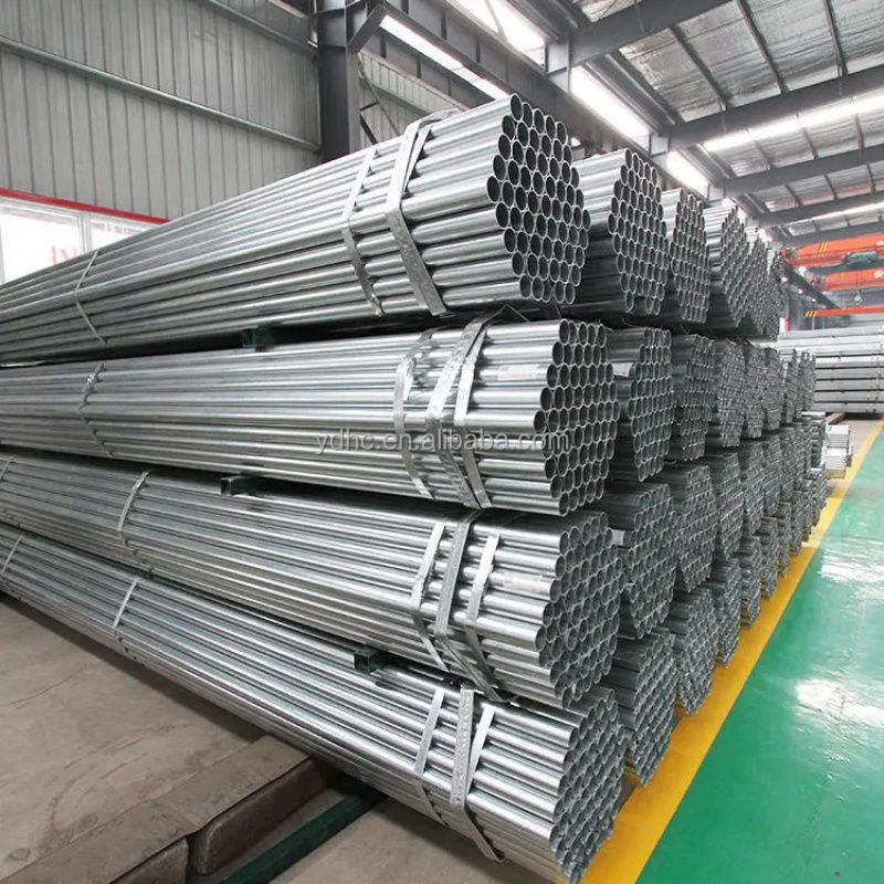 Hot Dipped Galvanized Steel Round Pipe 0.5mm 1mm 1.5mm 2mm Thick ...