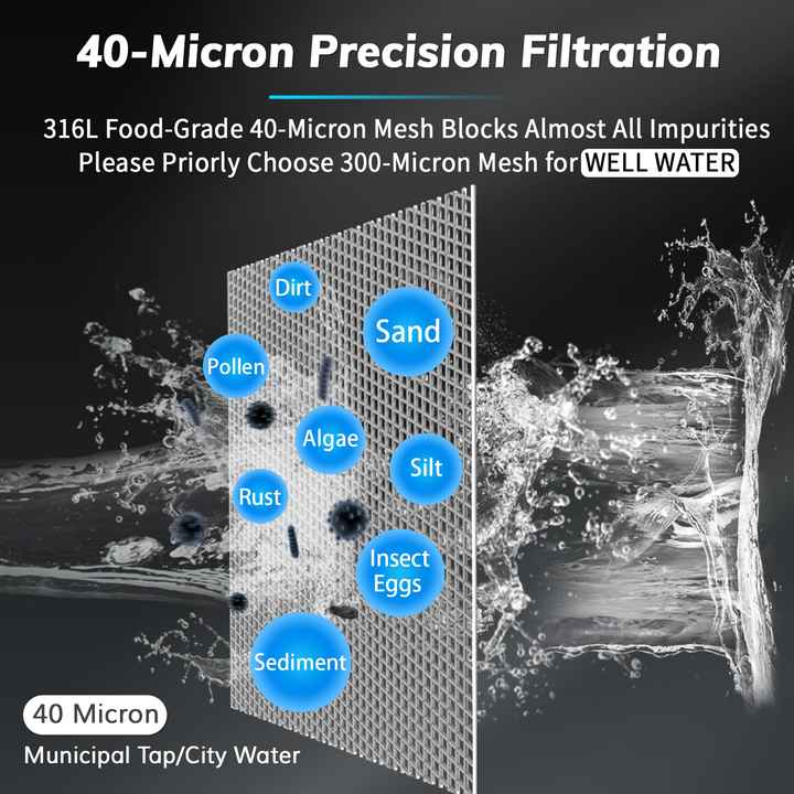 Whole House Water Purification System Brass Sediment Pre-filter With ...