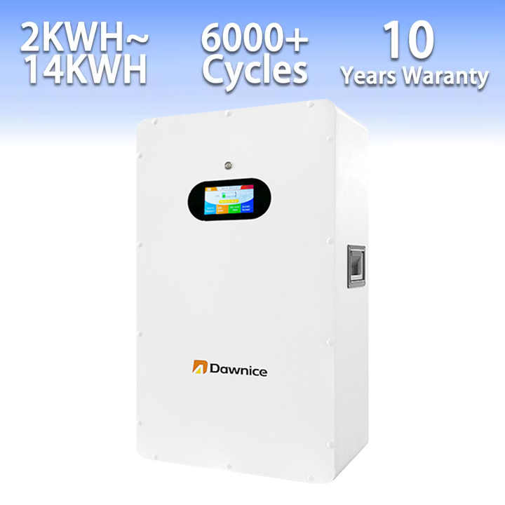 DAWNICE Solar Battery Lithium 48V 51.2V 200Ah 5.12Kwh 10.24Kwh Lifepo4 Power Wall Mounted ...