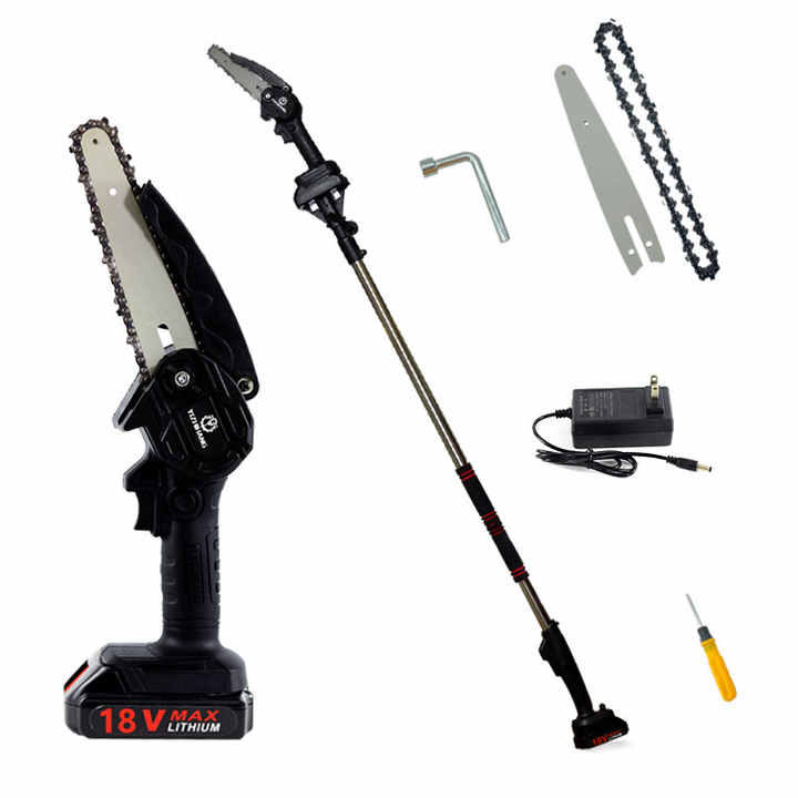 F 2-in-1 Cordless Long Pole Chain Saw - Versatile & Powerful