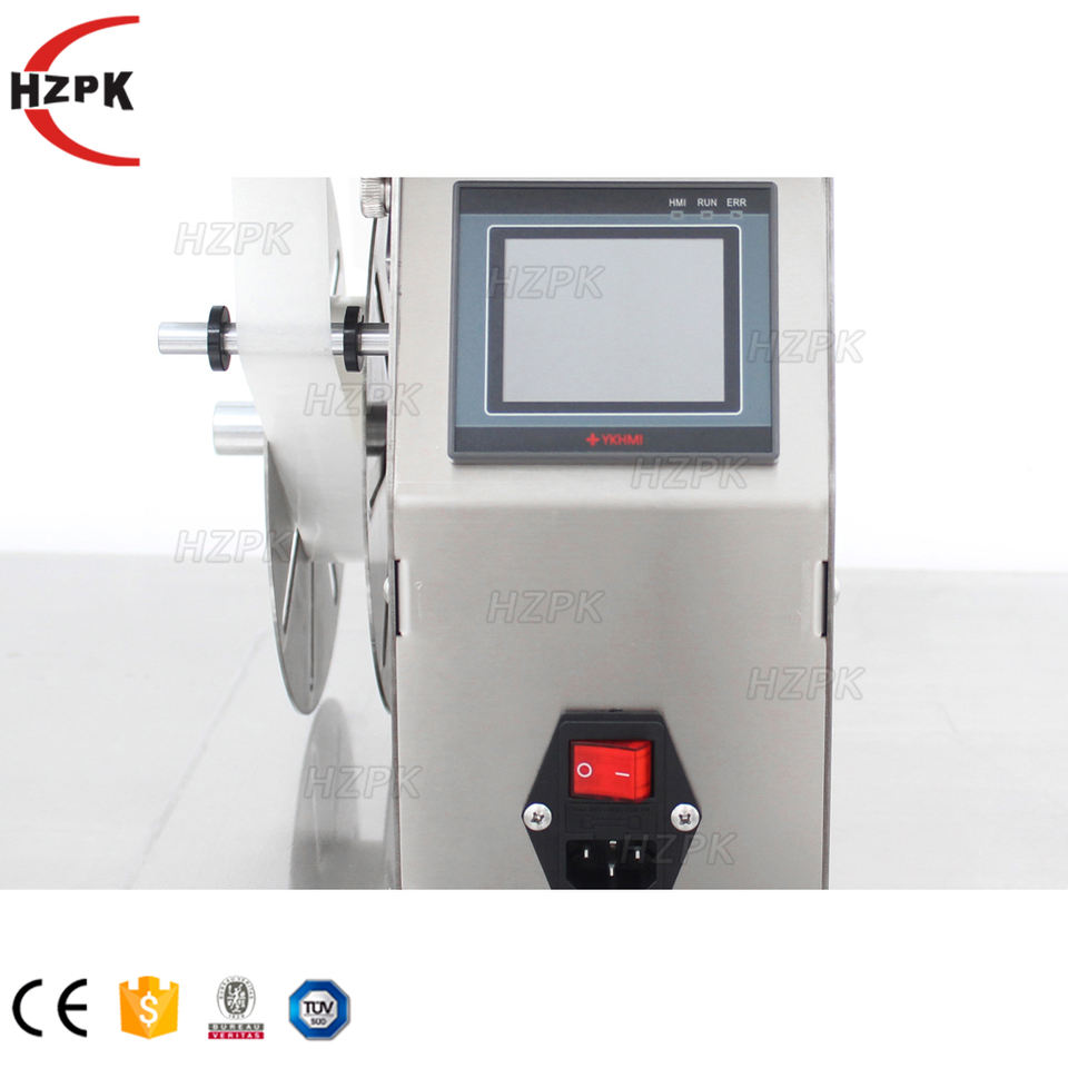 HZPK Right Angle Sealing and Labeling Machine - Semi Automatic