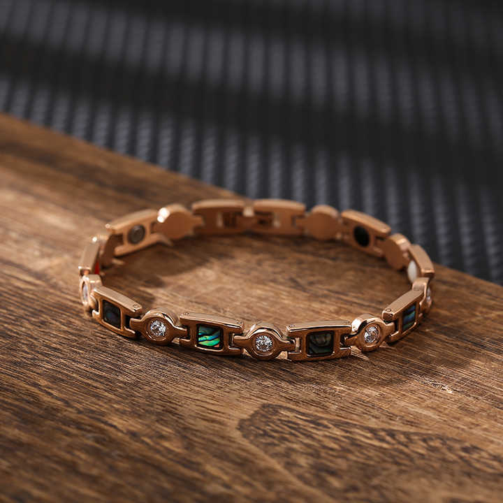 Minimalist Bio Magnetic Jewelry Arthritis Double Energy Bracelet Cubic ...
