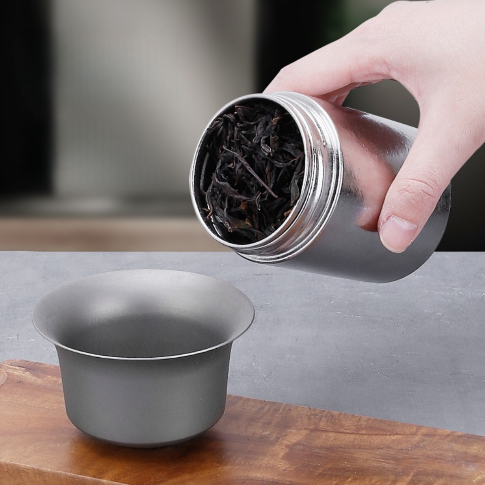 NEW ARRIVAL PORTABLE Pure Titanium Storage Can Eco-Friendly Metal ...