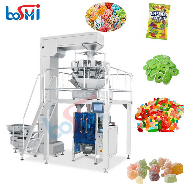 Automatic vertical bagging jelly gummy candysoft candy chewing bubble ...