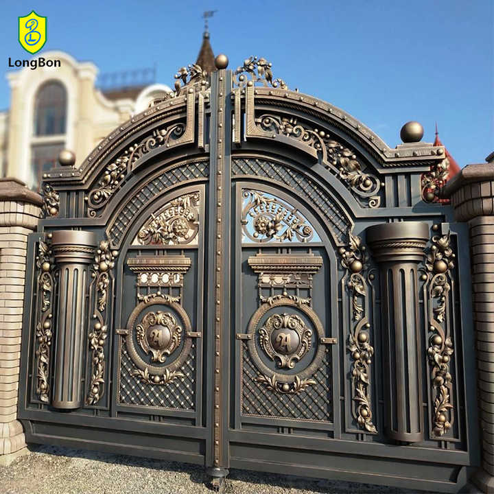 Antique Design Classical Wrought Iron Entrance Gate