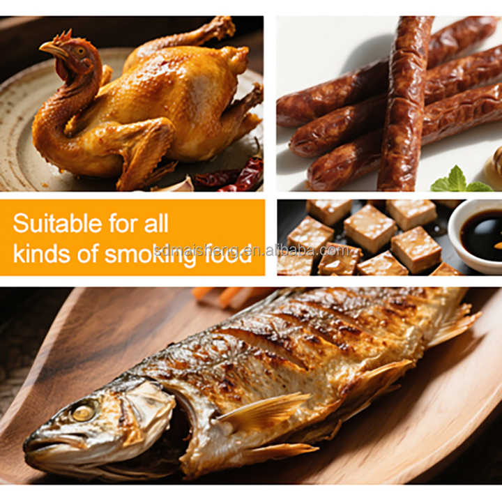 MSMT Industrial Fish Meat Smoking Machine Electric Smoker Oven Smoke ...