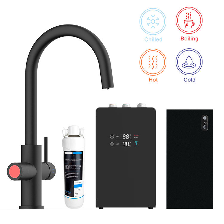 Iwater Modern Luxury Kitchen Black Set Instant Heater