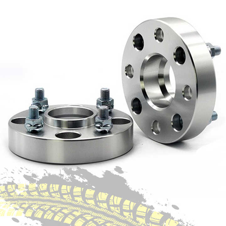 6061 Forged Aluminum Hub Centric Wheel Spacers Silver Anodized Wheel ...