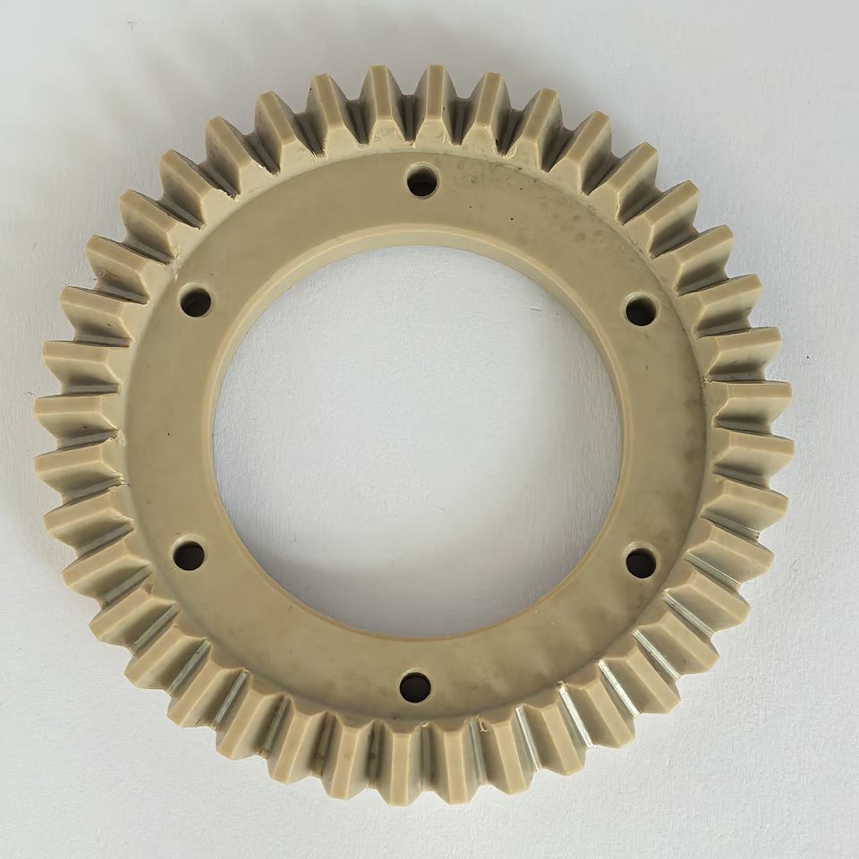 HYX Precision Nylon Spiral Bevel Gear, Arc-Toothed Cone Gear for Low ...
