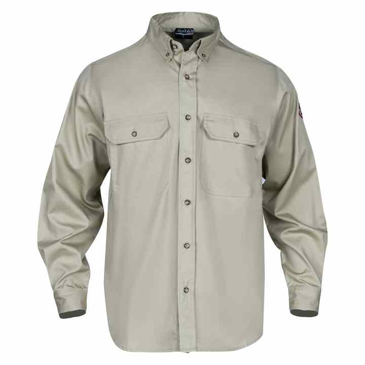 100% Cotton CAT 2 Flame Retardant Twill Work Shirt for Welding Safety