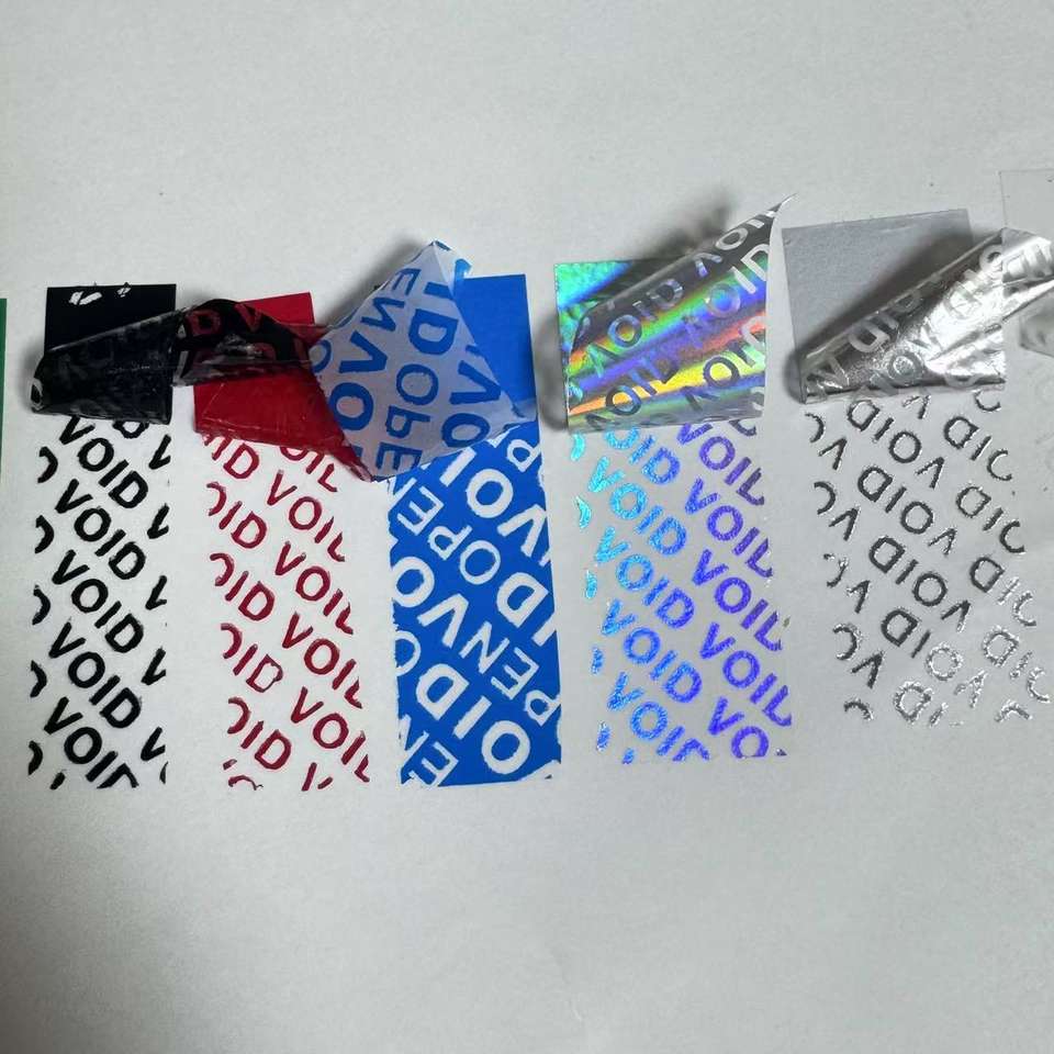 Custom Size Silver OPEN VOID Sticker Warranty VOID if Tampered Security ...