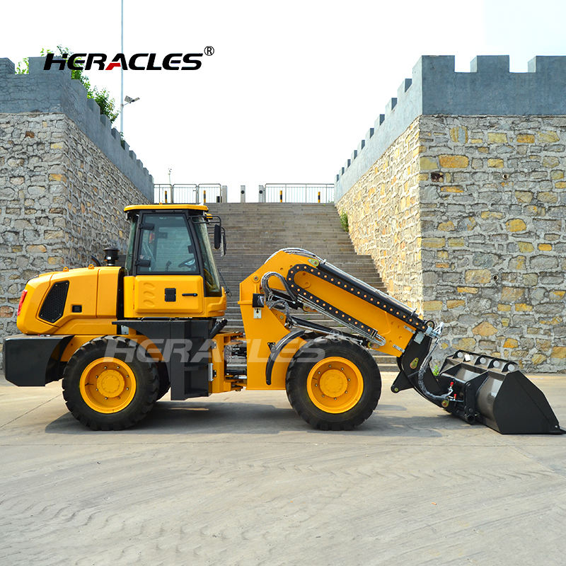 4WD Heavy Duty 3ton Mini Telescopic Front Wheel Loader Quick Change ...