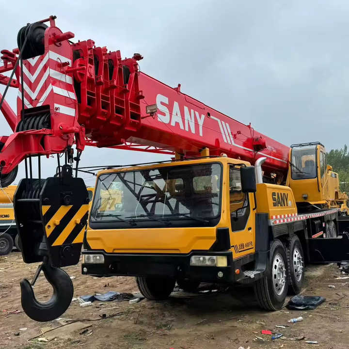 Sany 80 Ton Used Lifting Crane 2022 Construction Machine Heavy Lifter Machine 80t Tons Boom ...
