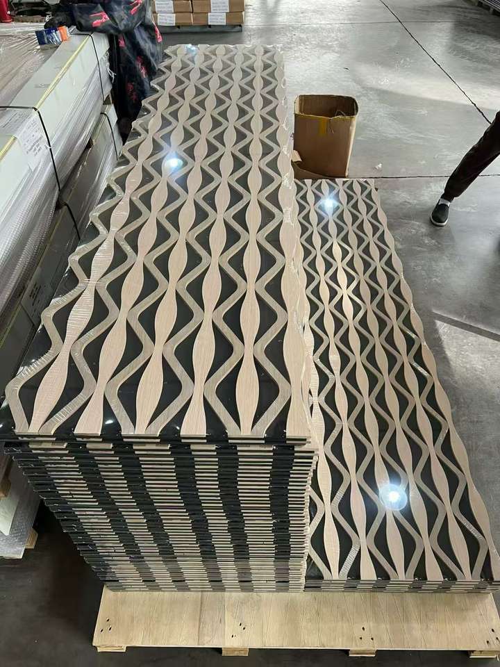 Decorative Acoustic Wall Panel Soundproof Interior Wooden Slat Wall ...