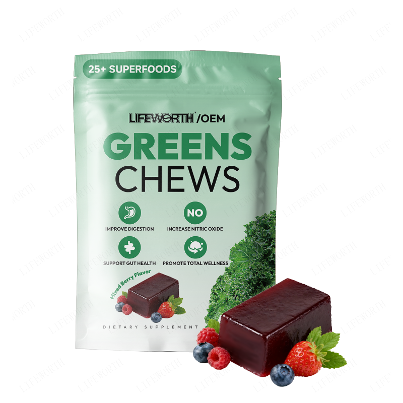 LIFEWORTH Greens Superfood Chews - Plant-Based Nutrition with ...