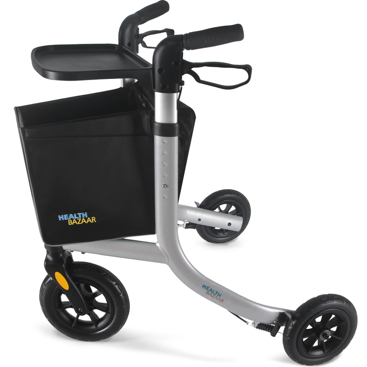 HEALTH BAZAAR Rollator - Durable 3-Wheel Walker with Seat