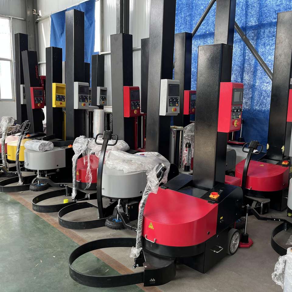 Robot Mobile Wrapping Machine Self Propelled Mobile Robotic Stretch ...