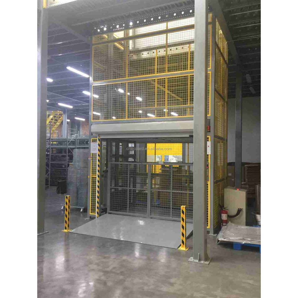 Efficient Guided Hydraulic Goods Lift - Vertical Transport Saves Space ...