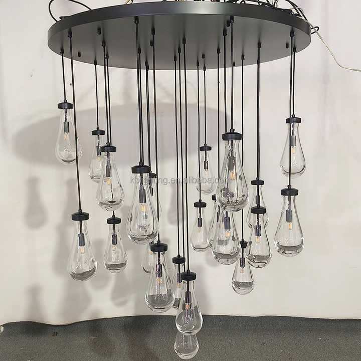 Stair Crystal Raindrops Chandelier - Luxury Lighting